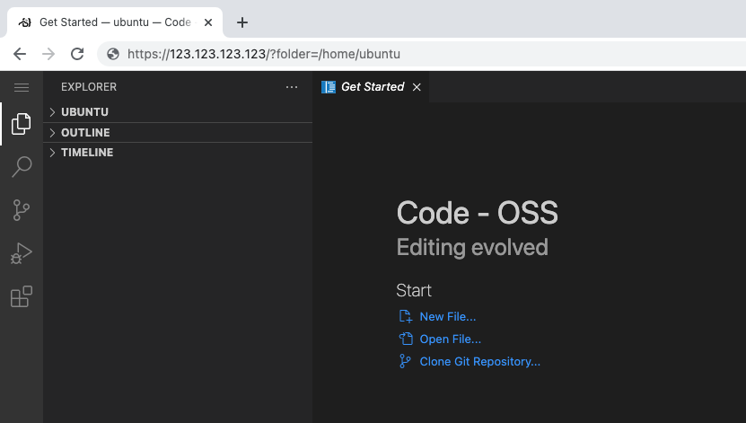 Run code-server with self-signed public or private IP address and nginx ...
