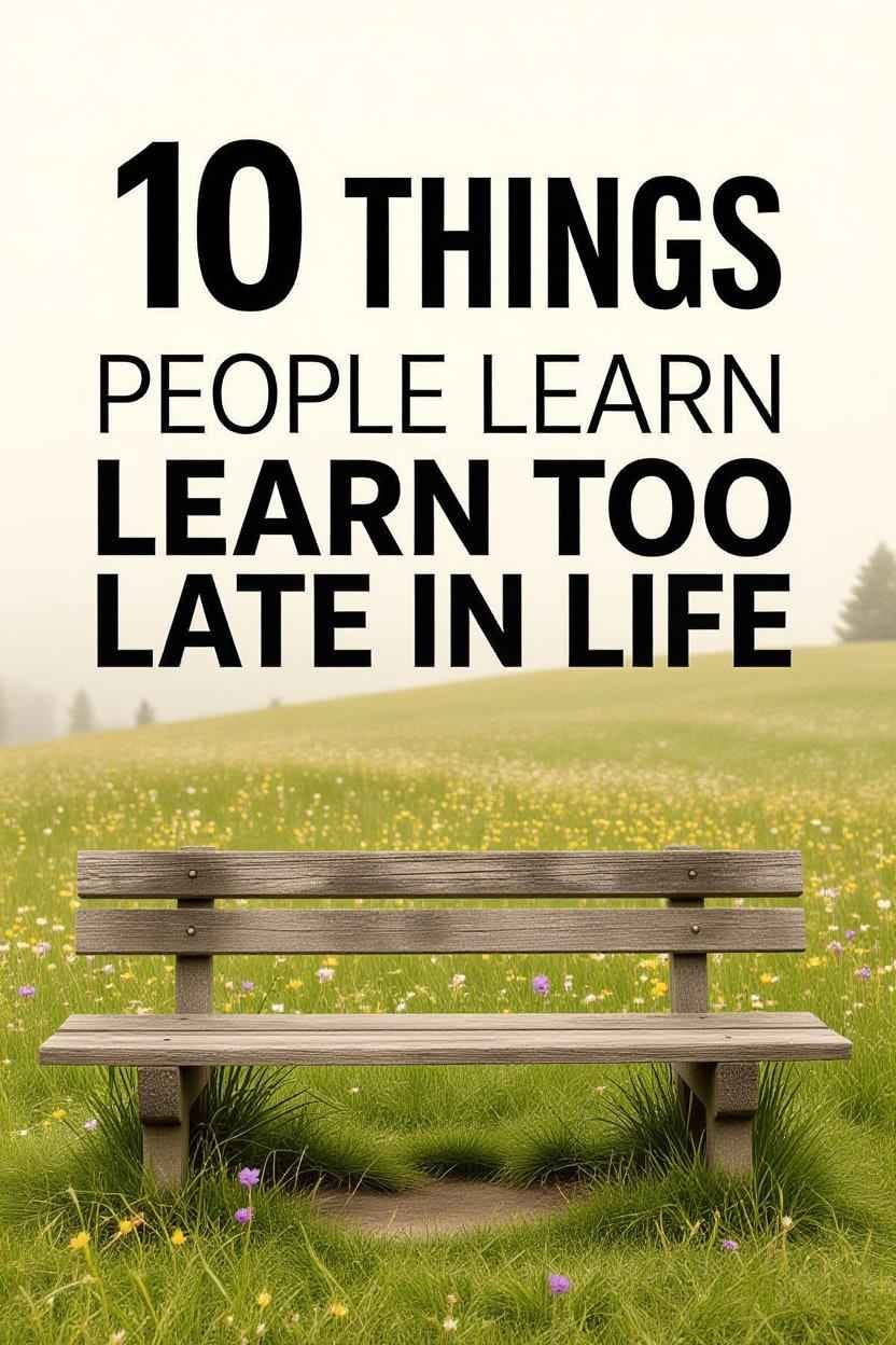 10 Things People Learn Too Late in Life | by Tamzidul Haque | Medium