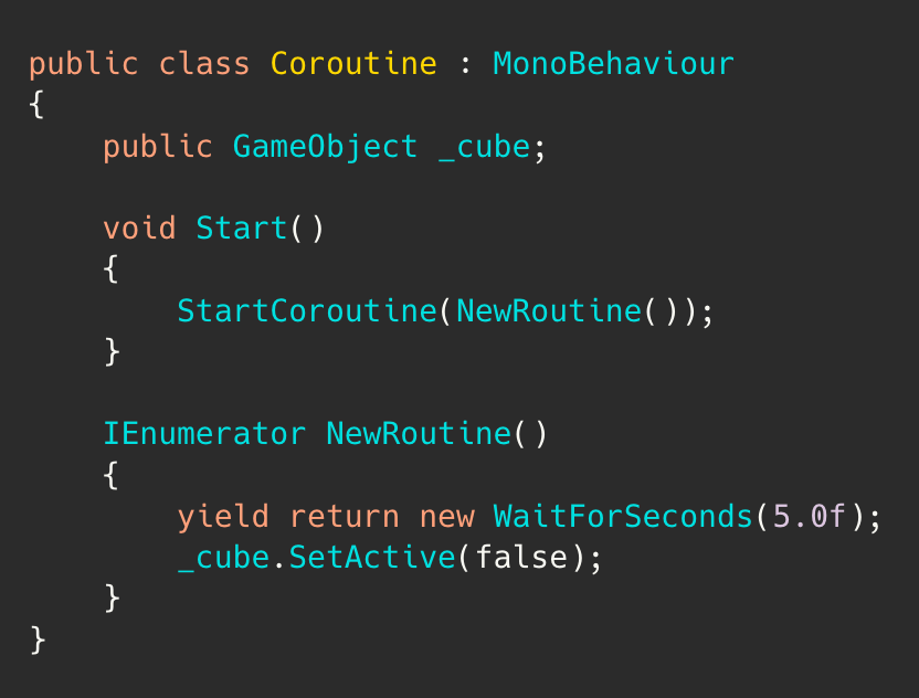 Simple Coroutines with Unity!. Coroutines are useful when you want… | by Dustin Musser | Medium