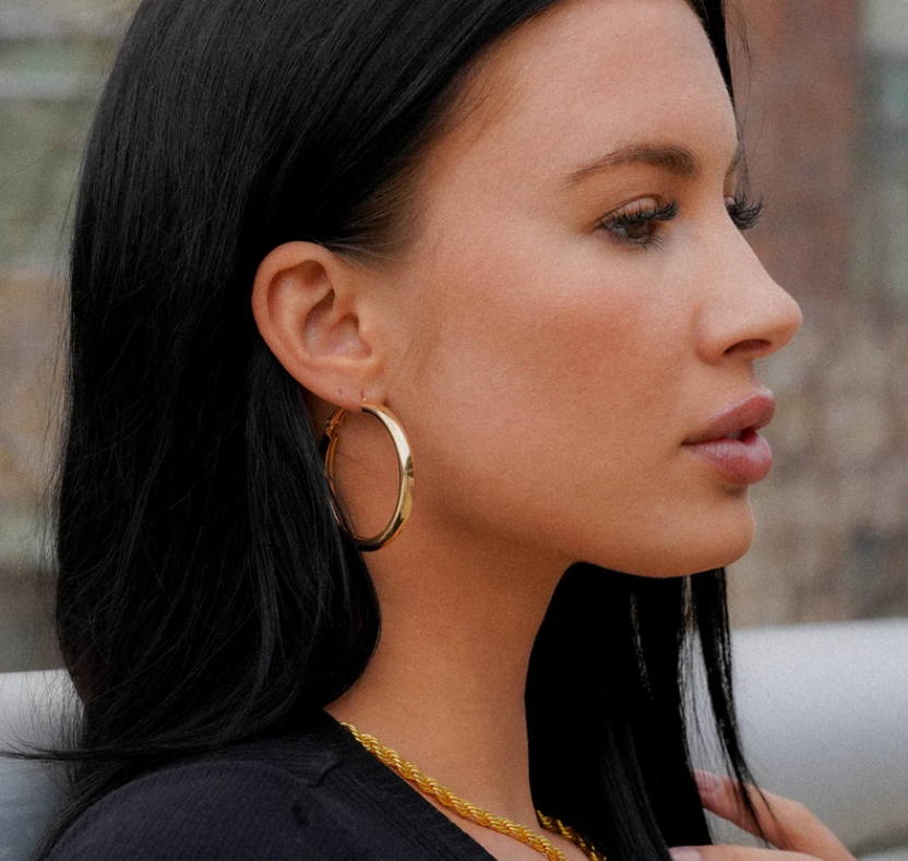 Golden Hoop Variety - Aura Jewelry - Medium