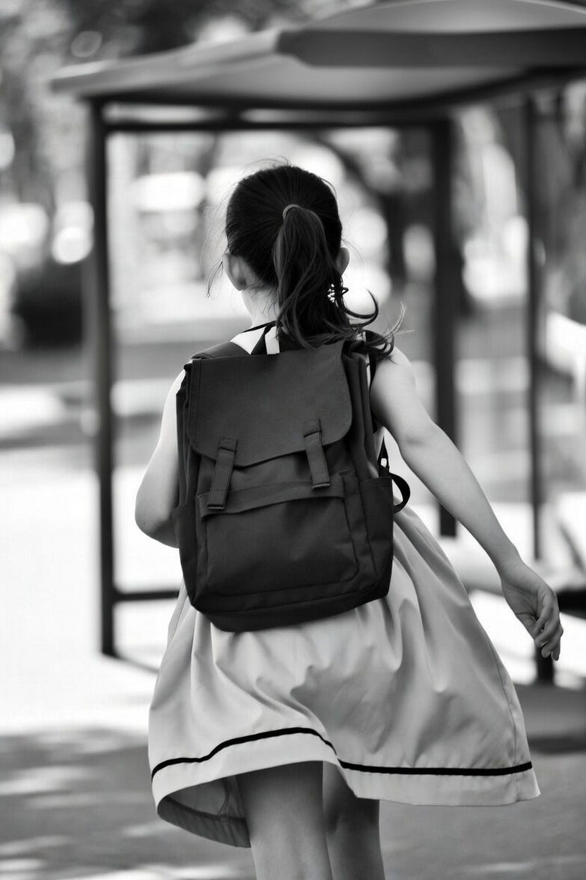 On time. I arrived at the bus stop on foot at… | by Karin Hnatow | Feb ...