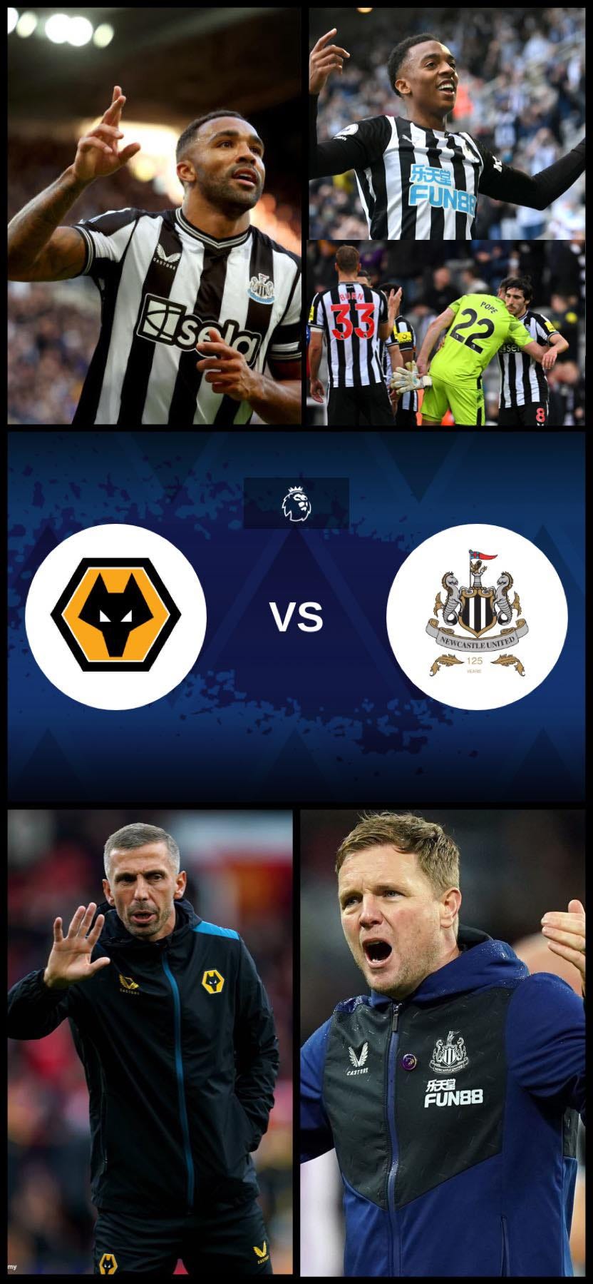 Newcastle United at Wolves Premier League Preview — Toon Can Bounce ...