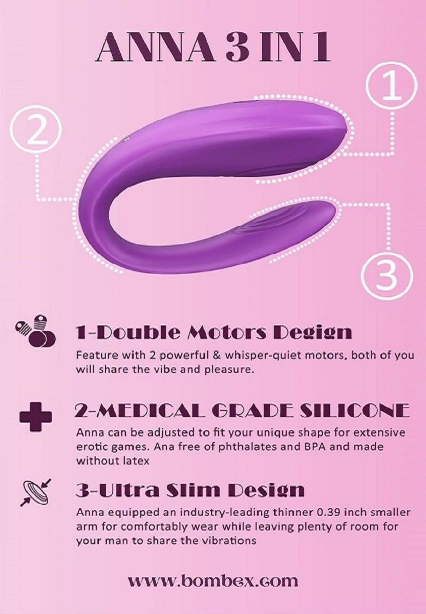 BOMBEX Best Wireless Remote Control G Spot Vibrators — Anna - bombex - Medium