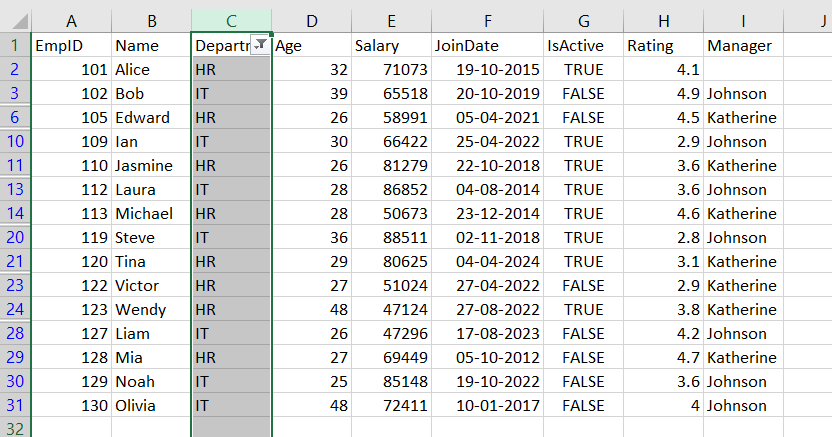 Filtering/subsetting data using Excel, Python, and SQL | by Aryalakshmi NB | Medium