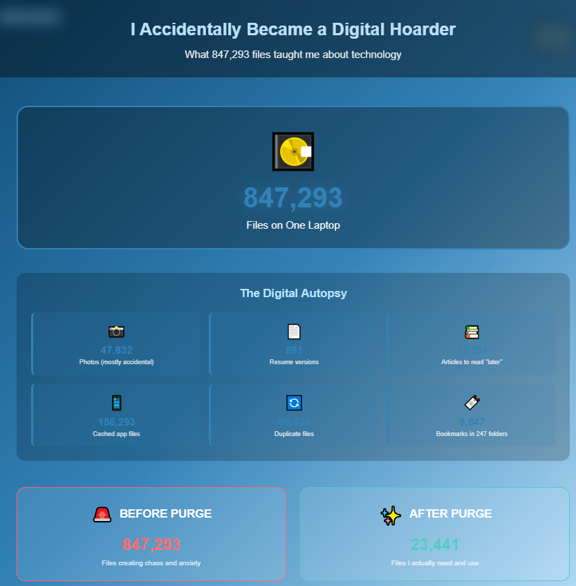 I Accidentally Became a Digital Hoarder and My Hard Drive Confessed ...