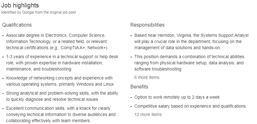 Systems Support Analyst. Job highlights | by Liaqathira | Medium
