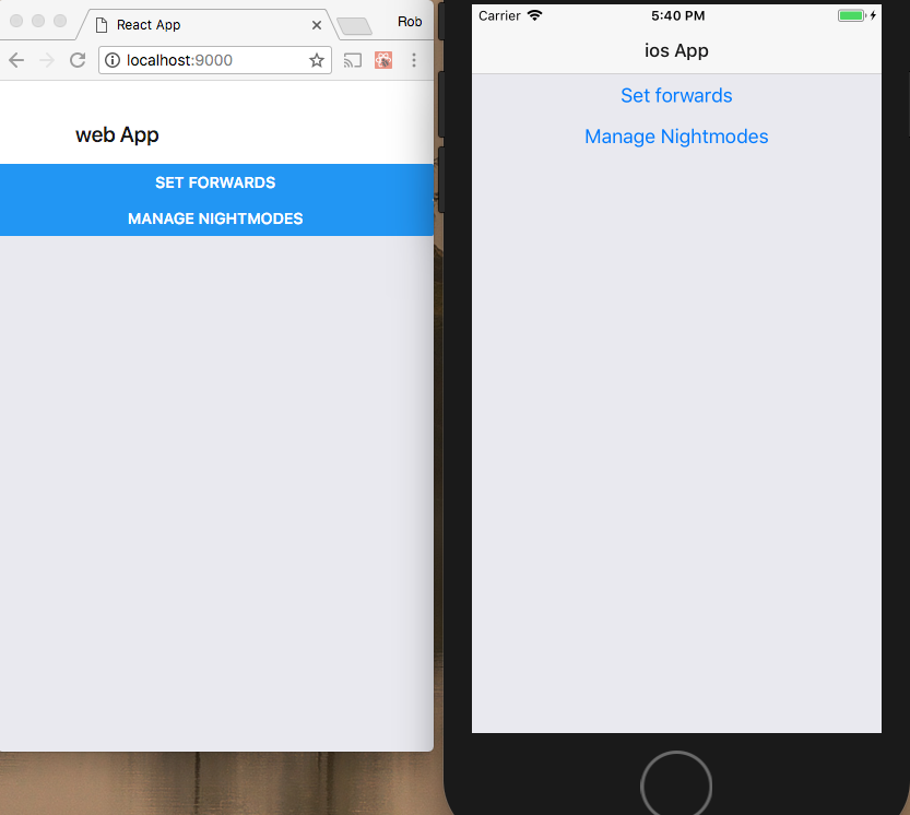 Using React Native, React Native Web and React Navigation in a single ...