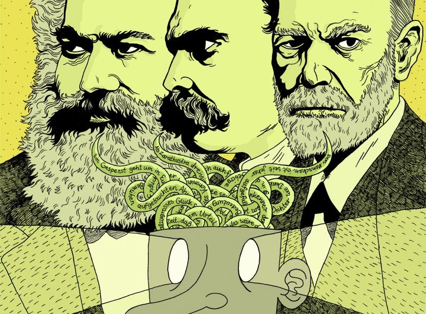 Masters of Suspicion: Marx, Nietzsche, and Freud | by M. E. Ejjbair ...