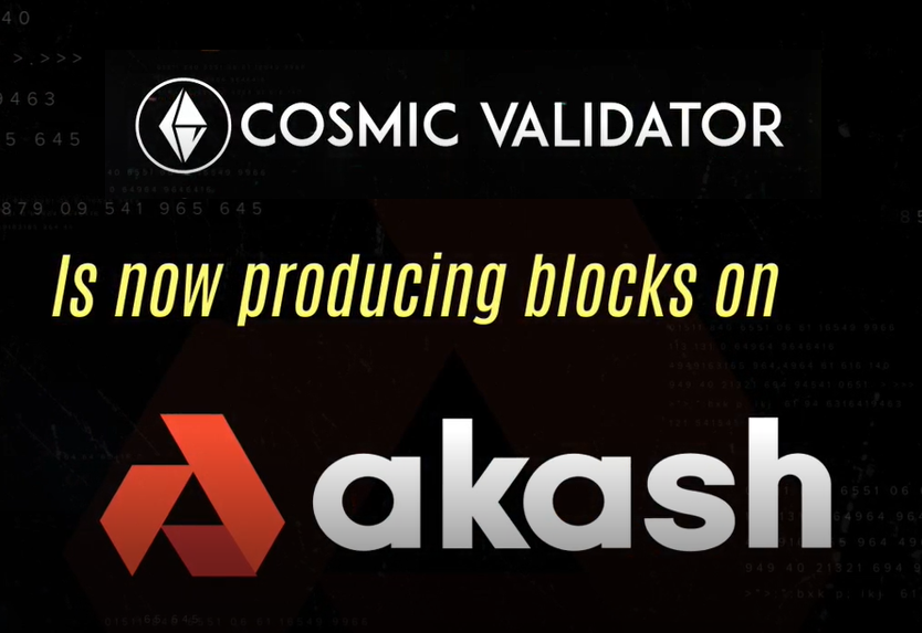 Cosmic Validator joins Akash Network | by Cosmic Validator | CosmicValidator | Medium