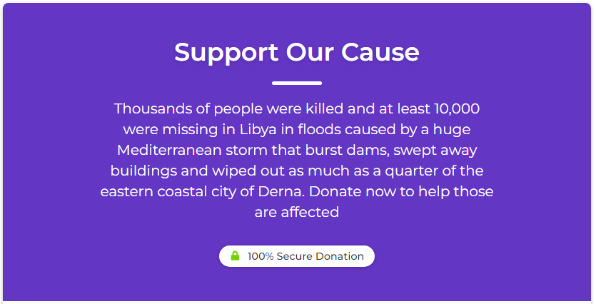 Supporting Relief Efforts: Donate to Libya Floods Appeals through ...