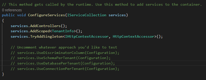 Entity Framework Core: Multi-tenancy | by Maarten Merken | The Startup | Medium