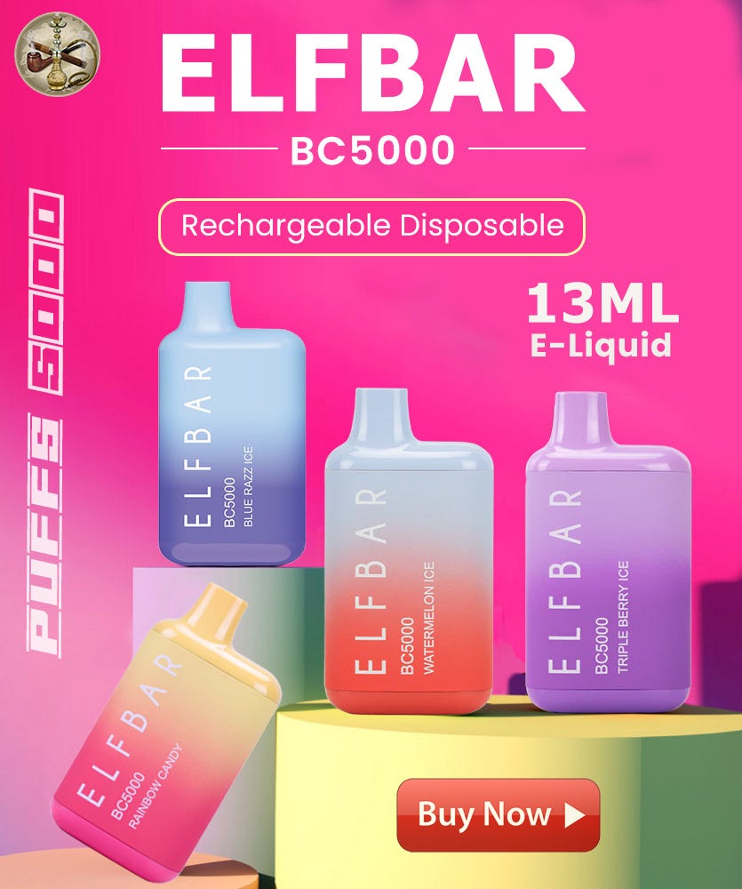 ELFBAR — XC5000 Disposable 5% Salt Nicotine - vapewholesale - Medium