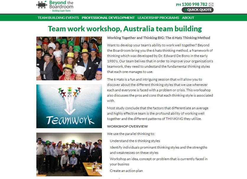 Team work workshop, Australia team building | by Cathy Smith | Medium