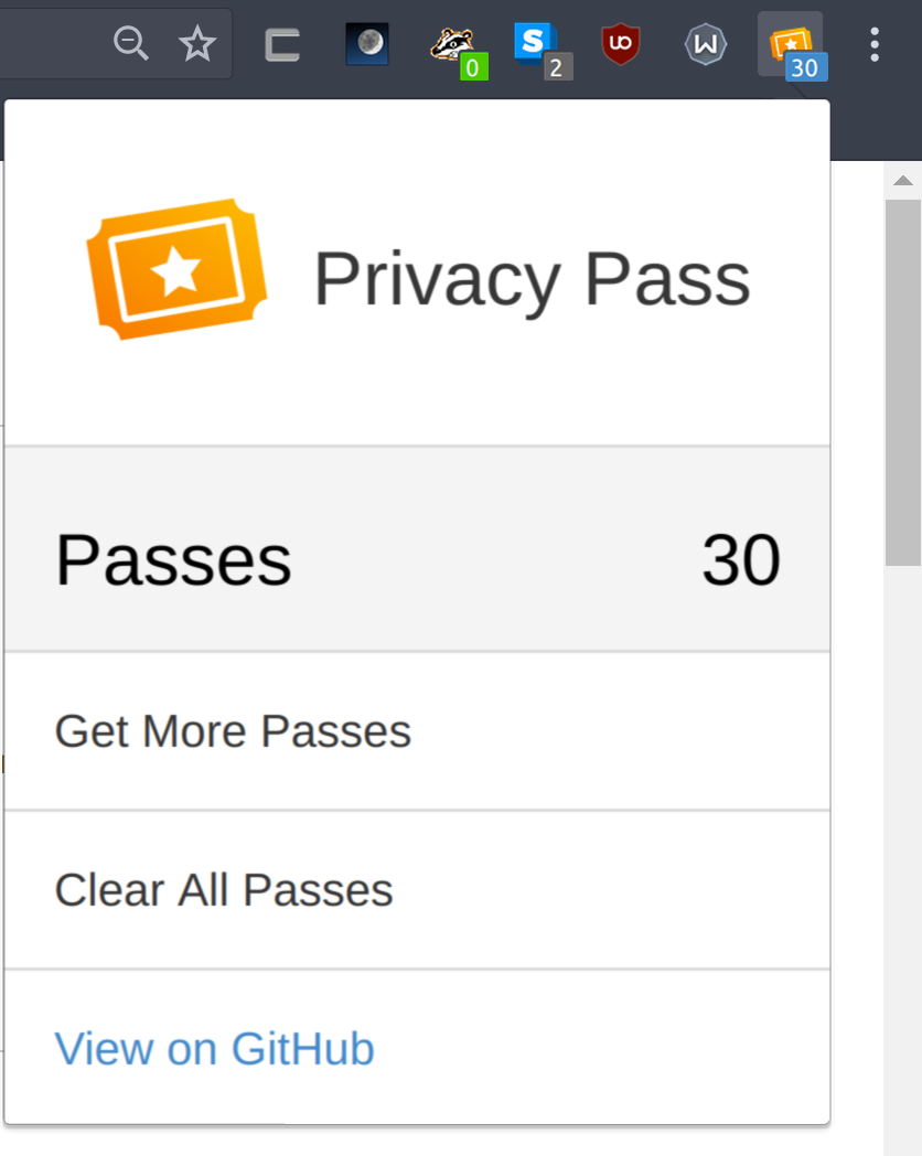 Privacy Pass: A browser extension for anonymous authentication | by ...