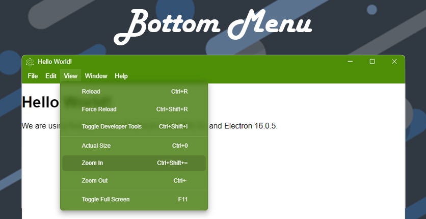 ElectronJS custom title bar (2022) | by Muhammad Taif Khan | Jul, 2022 | Medium | Towards Dev