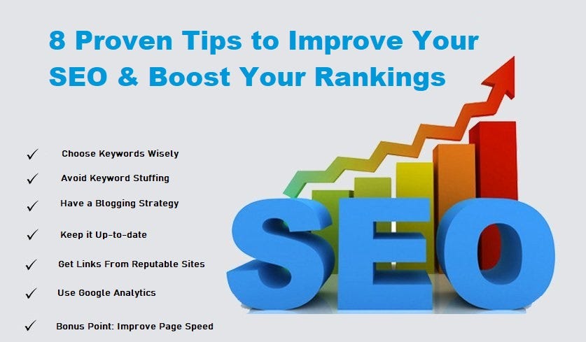 8 Proven Tips to Improve Your SEO and Boost Your Rankings | by Robertoedward | Medium