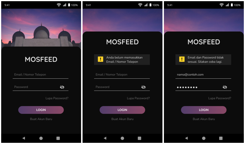 Case Study: Error Messages for the Mosfeed App Login | by Ela Nurdianti ...