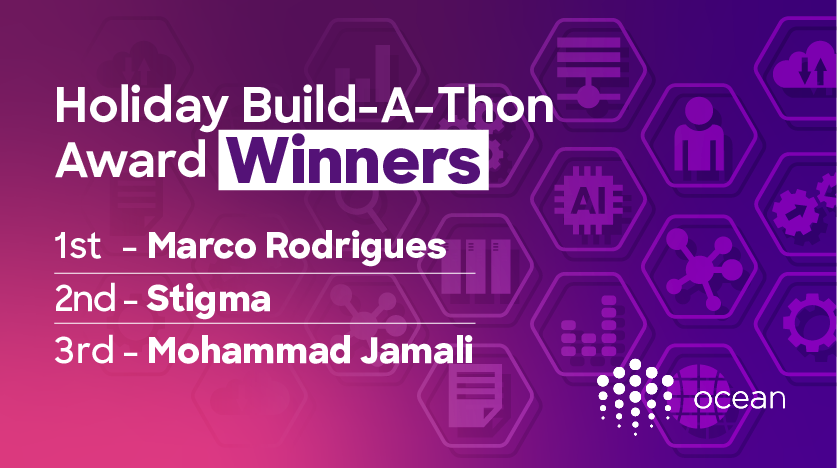 Winners of the Ocean Protocol Holiday Build-A-Thon | by Nicholas ...