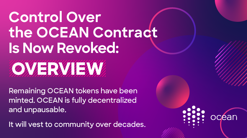 Control Over the OCEAN Contract Is Now Revoked: Overview | by Ocean ...