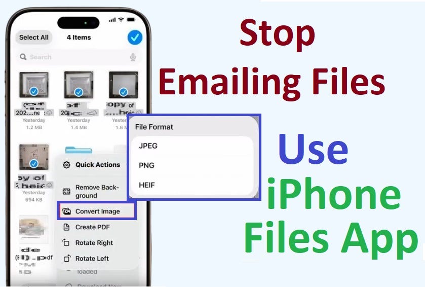 Stop Emailing Files — Use the iPhone Files App | by Zeeshan Saghir | Medium