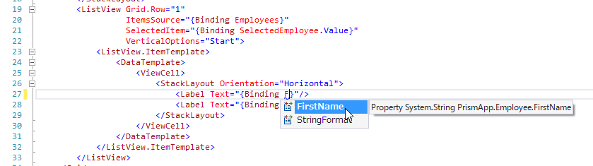 Enable IntelliSense for ViewModel members with Prism for Xamarin.Forms | by Atsushi Nakamura ...