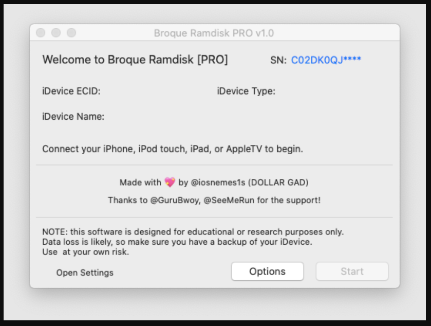 Broque Ramdisk Pro V1.0Broque Ramdisk Pro V1.0 - Tech Point 220 - Medium