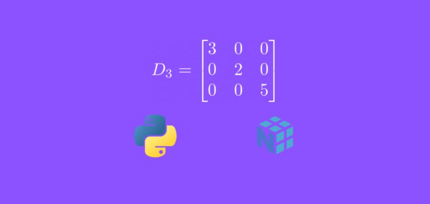 Create Diagonal Matrix Using Python — Linear Algebra | by Misha Sv ...