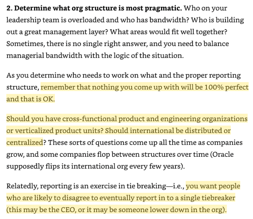 Product Team Structure