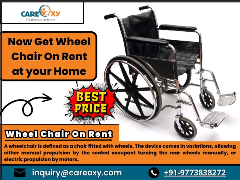 Wheel Chair on Rent Services for Enhanced Mobility. | by Careoxy | Medium