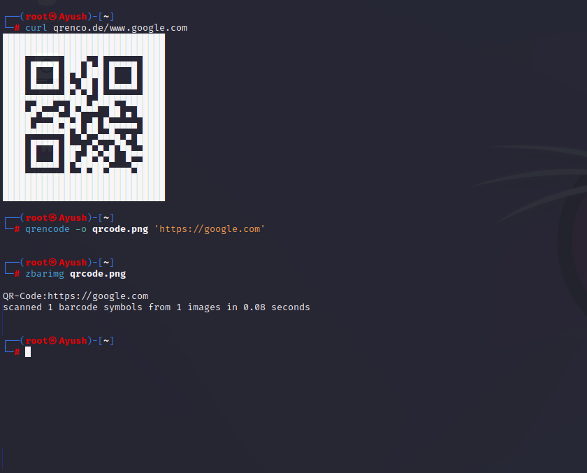 Generate and Read QR Codes Using Command Prompt | by Ayush Sharma | Medium