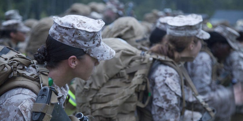 The plight of a female MARINE…. Here I am, day 1 of MCT. Underweight ...