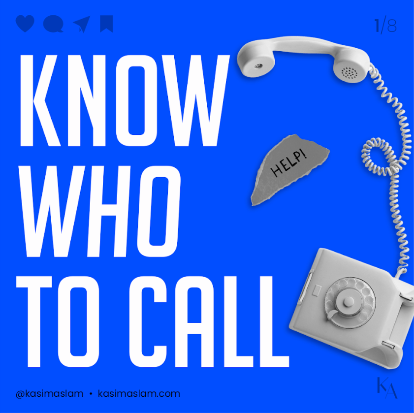 Know Who To Call. There’s nothing more comforting than… | by Kasim ...