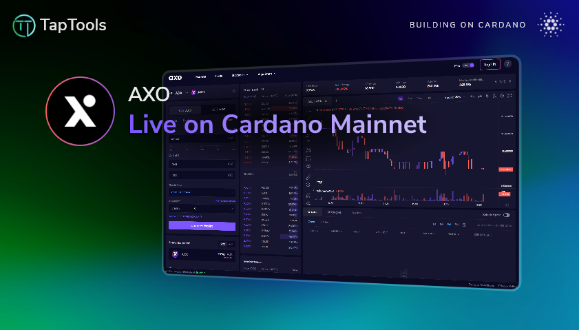 AXO Launches on Cardano Mainnet. 2/6/2024 | by Tap In With TapTools ...