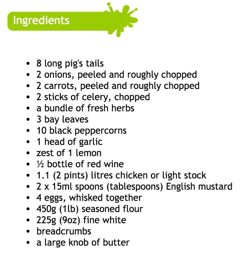 A truly offal project: from the oink, via the feet to the tail | by ...