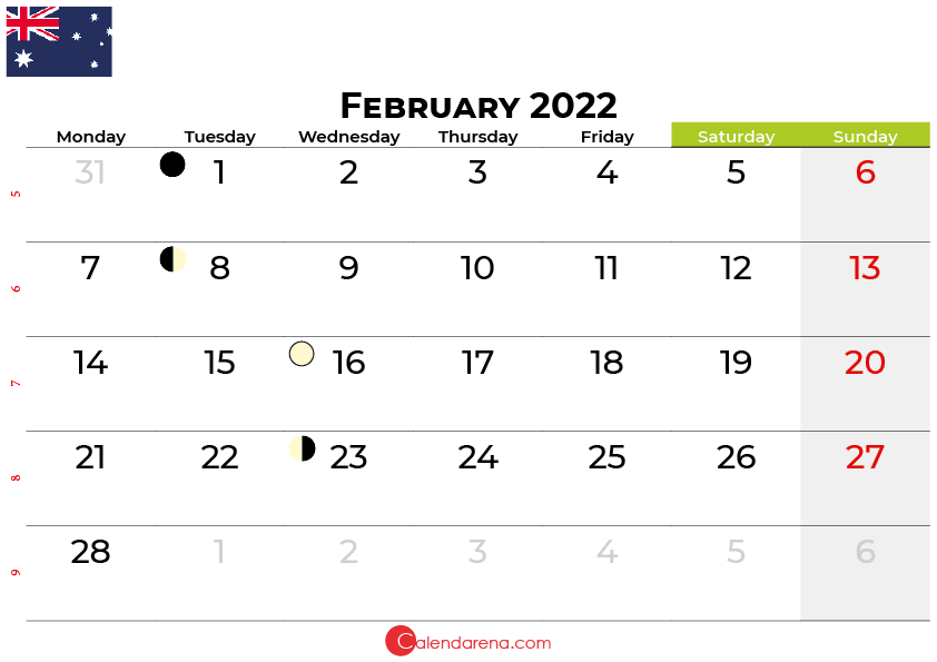 February 2022 Calendar Printable With Holidays