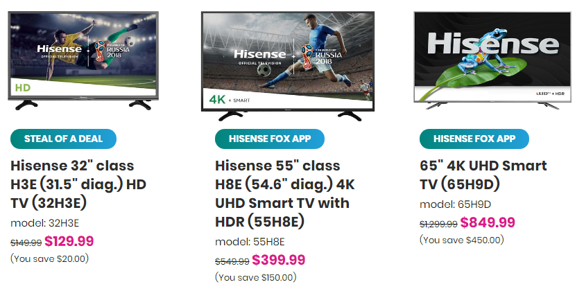 Hisense Product Deals Summer 2018 | by Summer Liu | Medium
