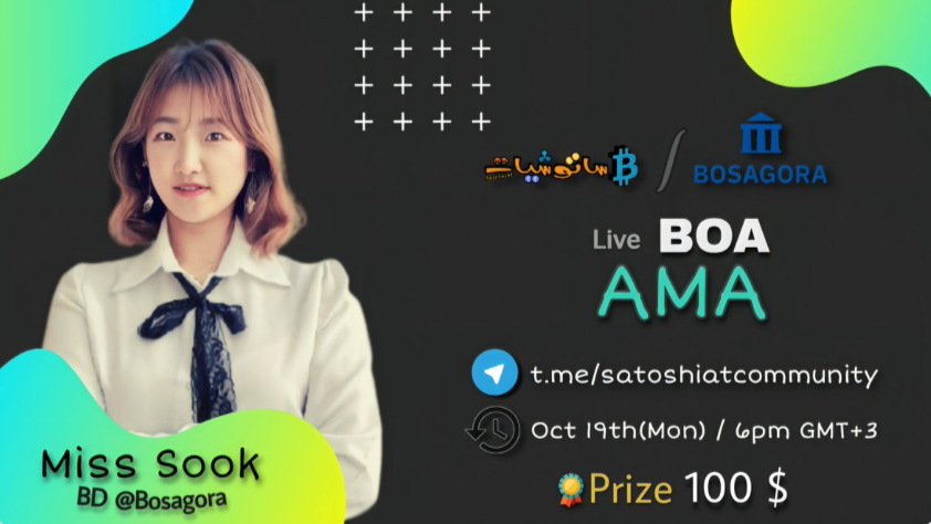 Satoshiat AMA: BOSAGORA Recap.. Oct. 13th 2020 Done | by BOSagora | BOSagora | Medium
