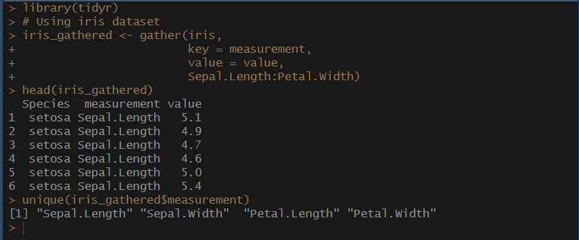 Exploring & Transforming Data: Reshaping Data with tidyr package | by Chetan Kuckian | Medium