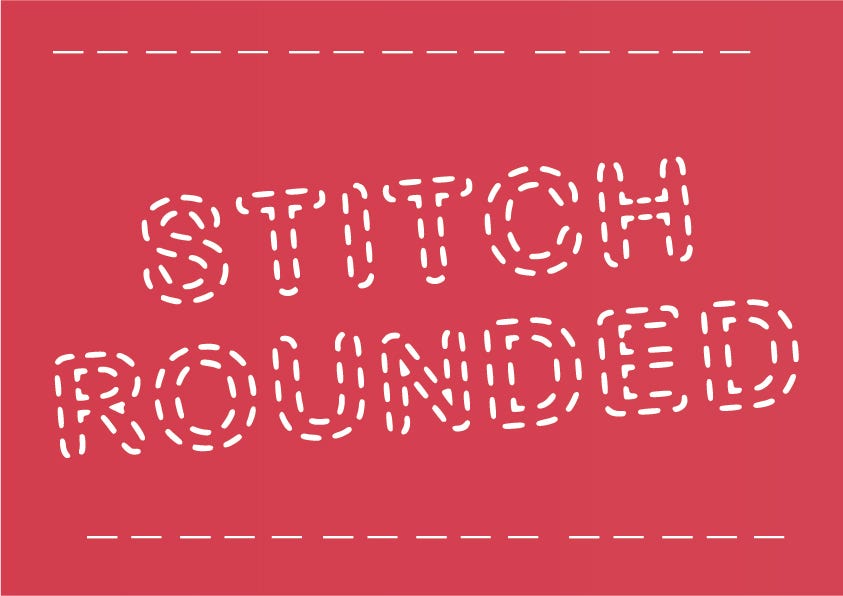 Stitch Rounded Font - Datadreamer - Medium