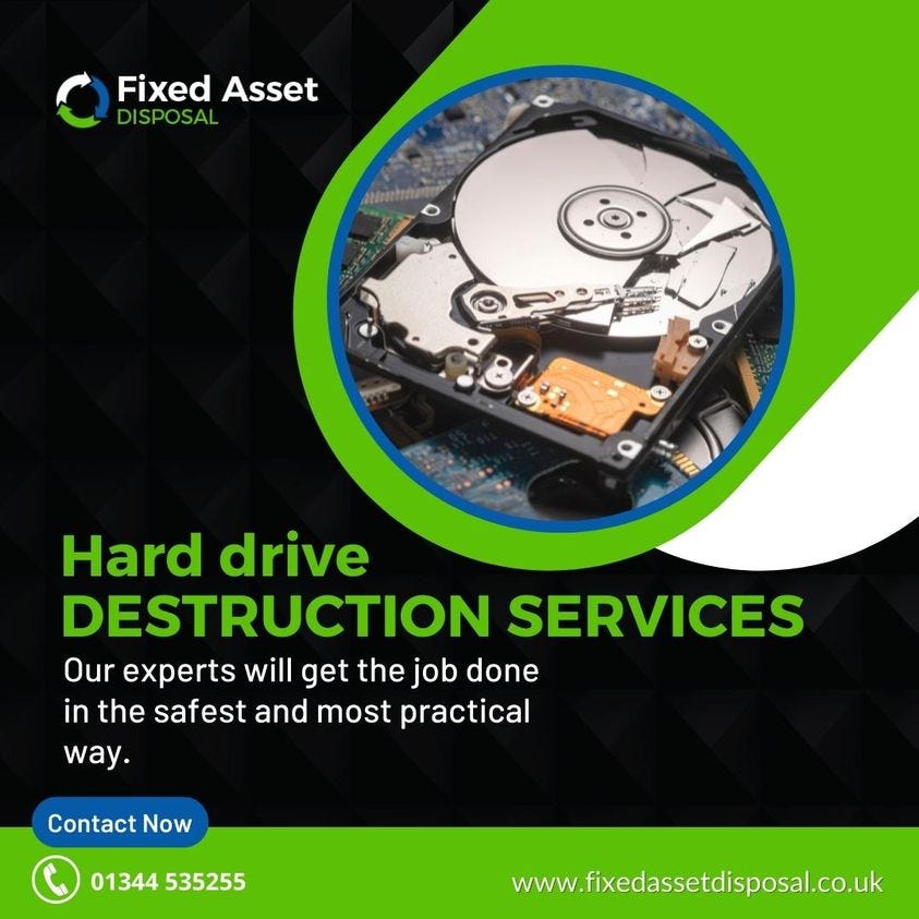 Hard drive Destruction Services UK | Fixed Asset Disposal - Fixed Asset ...