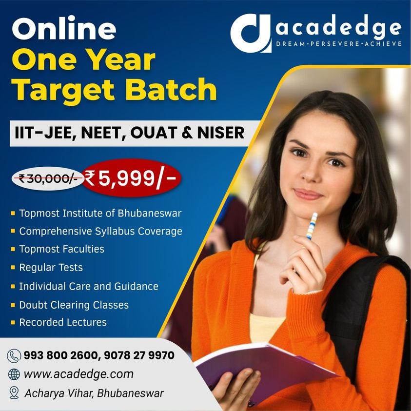 Best NEET Coaching in Odisha — Acadedge | by Acadedgebbsr | Dec, 2023 | Medium