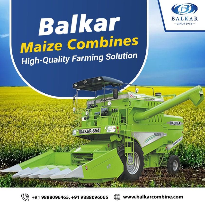 Farm Your Land With Balkar’s Track Harvester Machine - Balkar combine ...