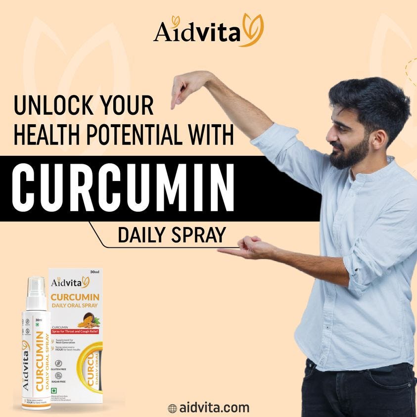 Throatsil Spray: AidVita’s Curcumin-Powered Solution for Ultimate ...