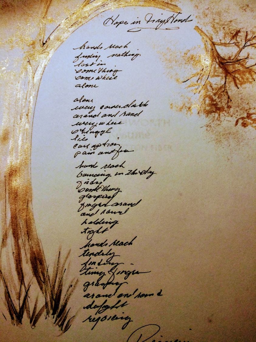 Hope in Tiny Hands - Paper Poetry - Medium