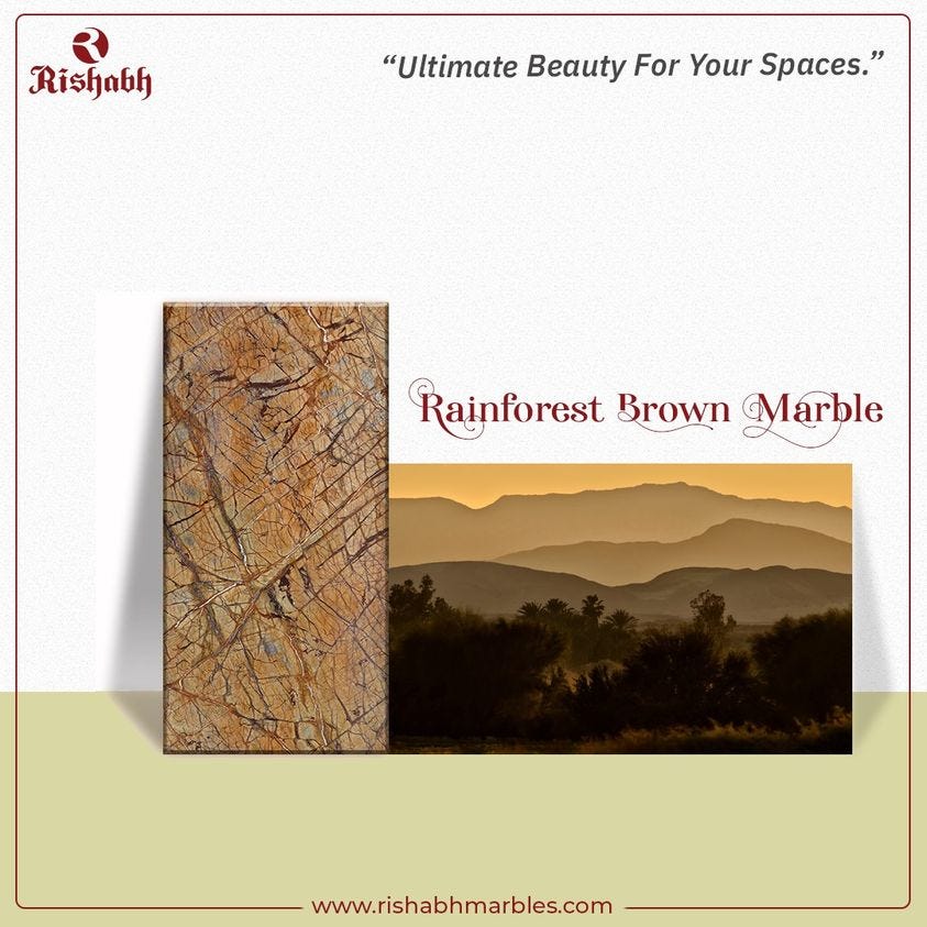 Rainforest Brown Marble | A timeless Natural Stone for your home | by ...