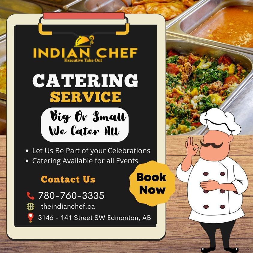 Best Catering Services in Edmonton: Indian chef Exclusive Takeout ...