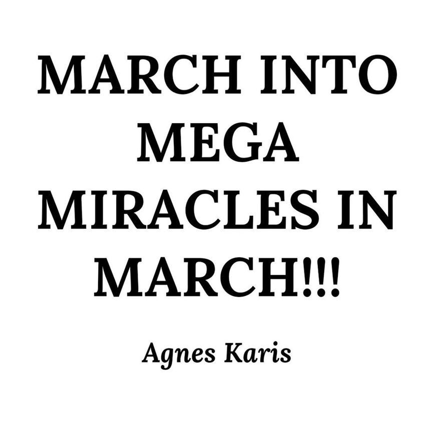 March into the Miraculous MARCH as a Miracles Manifesting & Law of ...