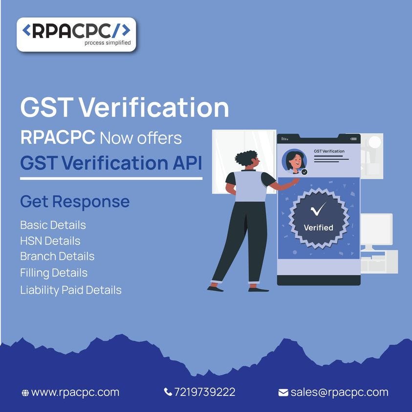How GST Verification API Redefines Tax Management | by rpacpc | Mar, 2024 | Medium