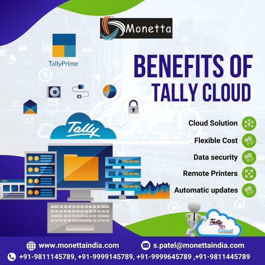 Tally Cloud Benefits in 2024 - Monetta Software Solutions Pvt. Ltd. - Medium