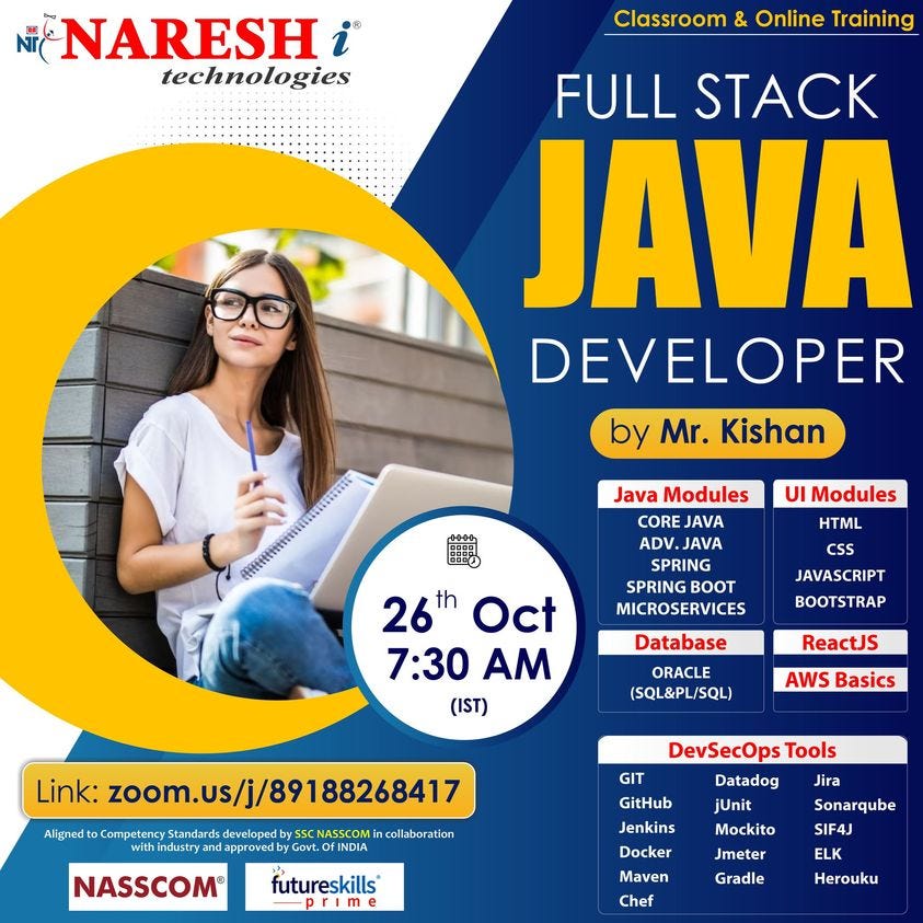👉Attend a Free Demo On Full Stack Java Developer by Mr. Kishan. - Techprasanna - Medium
